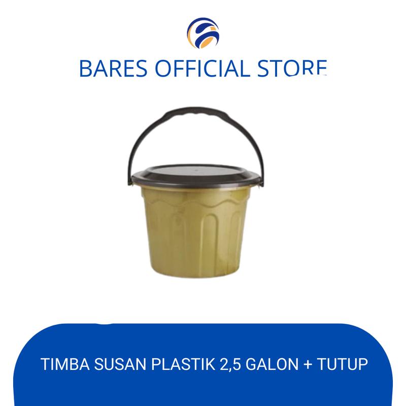 Susan UKIR GOLD Timba Plastik Kapasitas 2.5 Liter dan Tutup - Shop | Tokopedia
