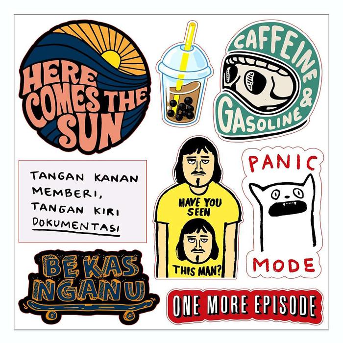 Jual Stiker Pack Vintage Panic Mode Caffeine & Gasoline - Kab. Bogor ...