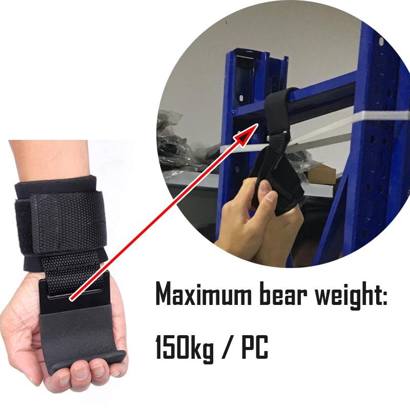 Ready Stock 2PC Weight Lifting Grip Hooks Lifting-Hook Hand-Bar ...