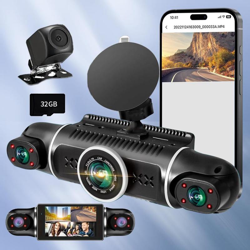 4-Channel Dash Cam, FHD 1080P Dash Cam Front & Rear, 2K Fron - TikTok Shop
