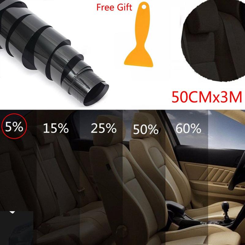 300x50cm Practical Uncut Auto Glass Sticker 5% VLT Car Window - TikTok ...