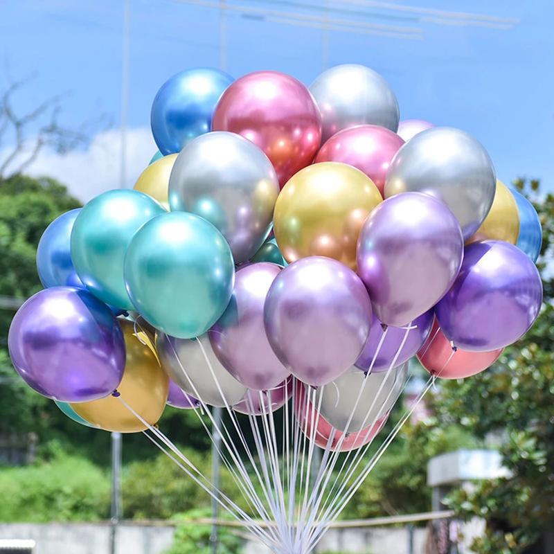 10/20 Pcs Party Metallic Balloons Garland Kit, 10 Inch Shiny - TikTok ...