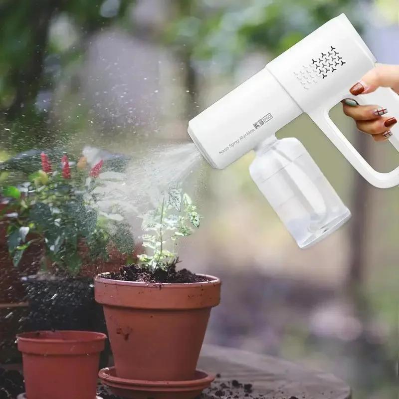 Wireless Electric Watering Can Usb Nano Blue Light Steam Spray - TikTok ...