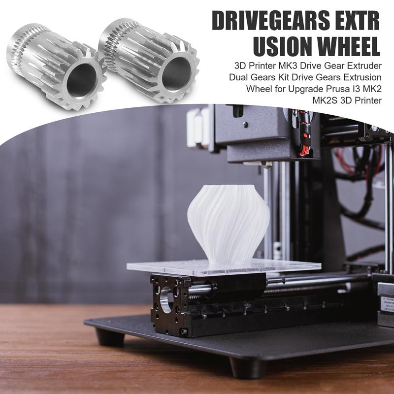 3D Printer MK3 Drive Gear Extruder Dual Gears Kit Drive Gear - TikTok ...