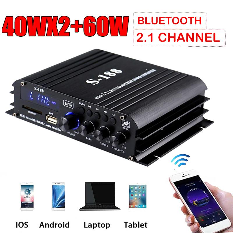 40Wx2 Mini Wireless Power Amplifier + 60W, Channel 2.1, Hi-Fi, - TikTok ...