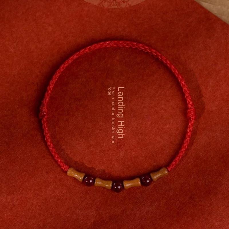 Bracelet weaving couple's birth year red rope transfer hand rope ...