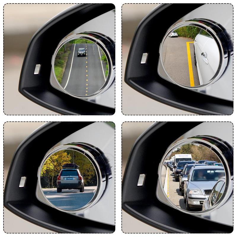 Convex Mounted Auxiliary Rear-view Mirror 360 Degree Wide-angle ...