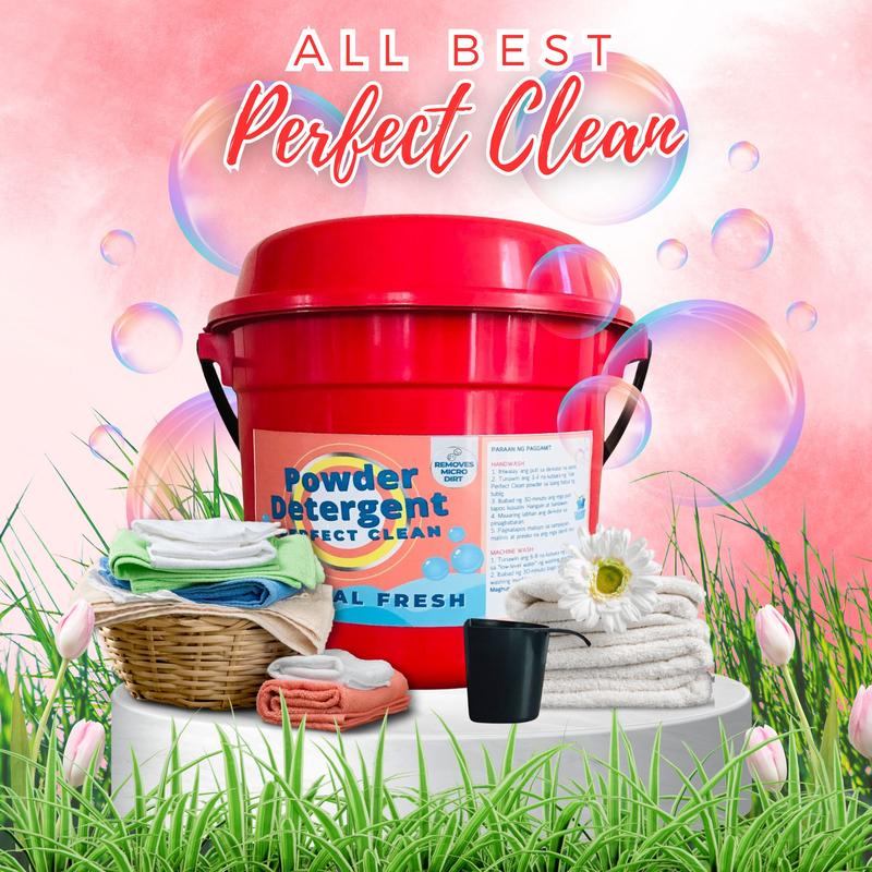 Allbest Perfect Clean Laundry Detergent 3kgs/Bucket Household - TikTok Shop Philippines