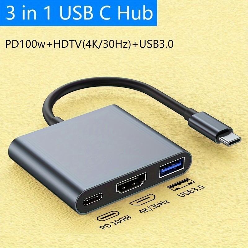 Kabel Jenis-C ke HDTV HDMI, Penyesuai Kabel 3 dalam 1, USB 3.0 - TikTok ...