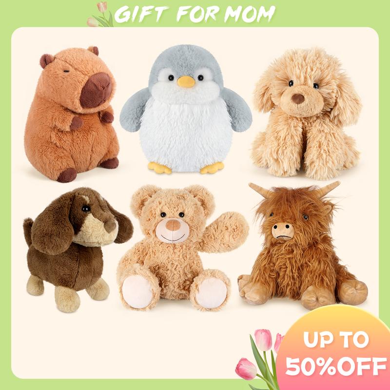 1.65 lbs Heatable & Coolable Stuffed Animal Heat Pad, Microwavable ...