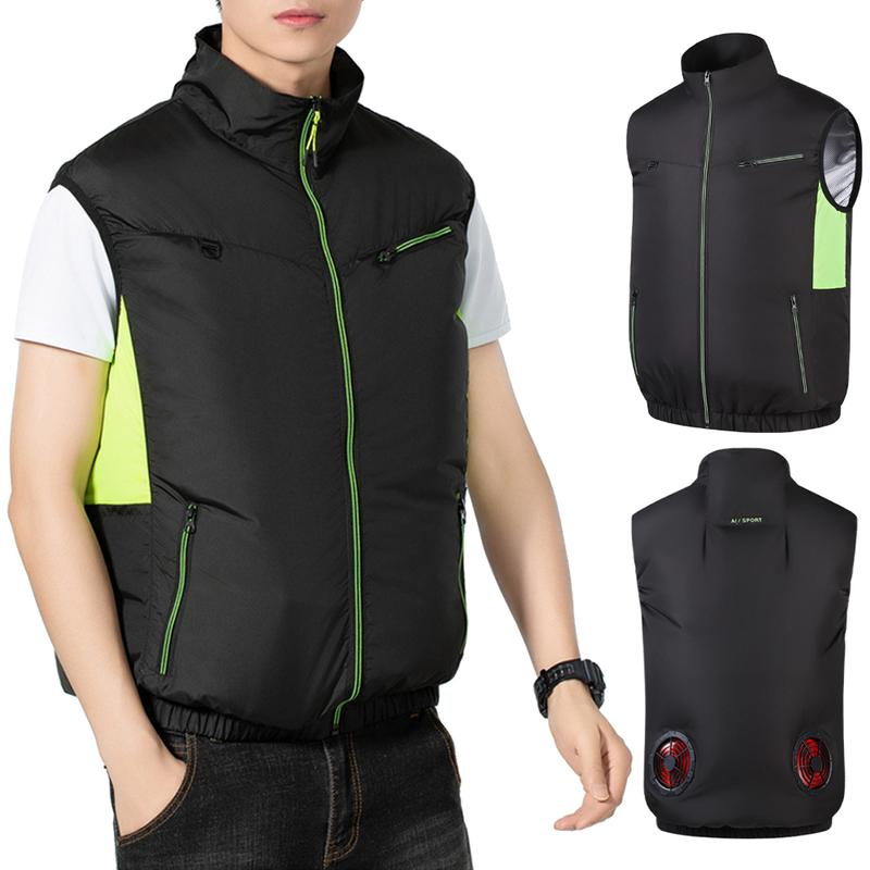Cooling Vest Wearable Cooling Fan Vest Heat Resistant for Summer ...