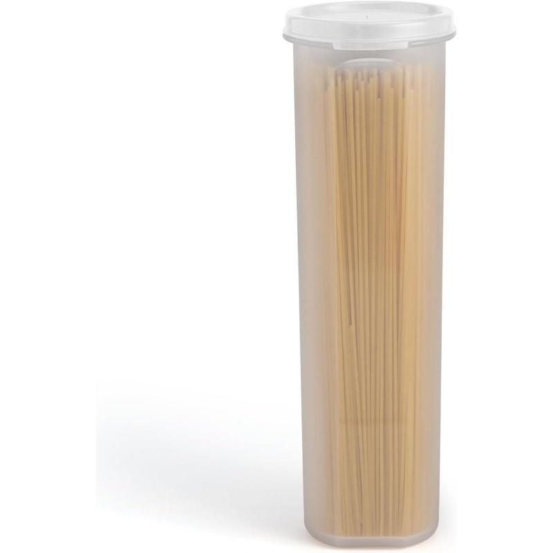 Tall Clear Spaghetti Pasta Container Storage With Lid.Multi-Purpose ...