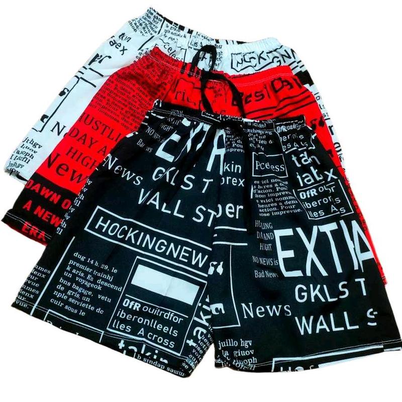 6pcs 209 Taslan short News paper design for boy fit 8-12yers - TikTok ...