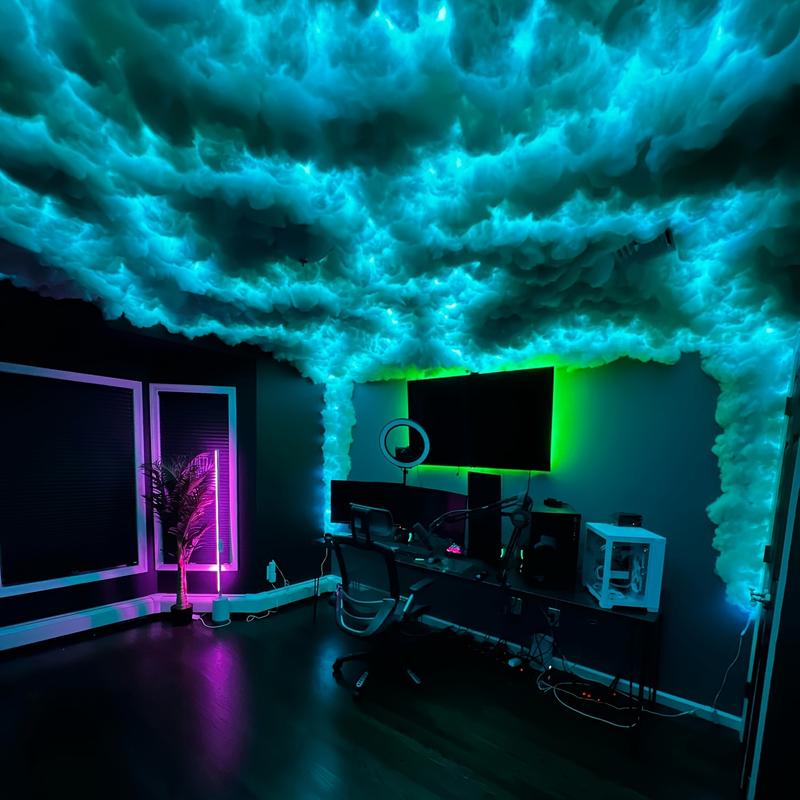 16.4Ft DIY Creative 3D Thundercloud LED Light - Computer Accessories ...