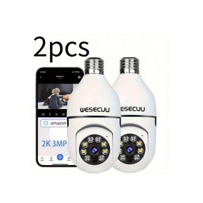 Light Bulb Camera 2K Resolution Home Wifi3MP Security Camera - TikTok Shop