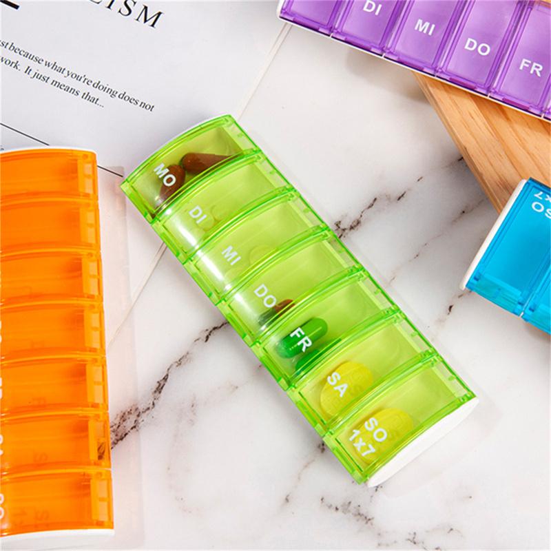 Pill Box 7 Days Weekly Pill Medicine Box Tablet Storage Pill - TikTok ...