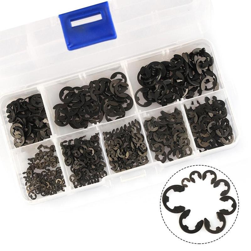 550X Assorted M1.5 - M6 Stainless E Clips C Circlip Kit Retaining Snap ...