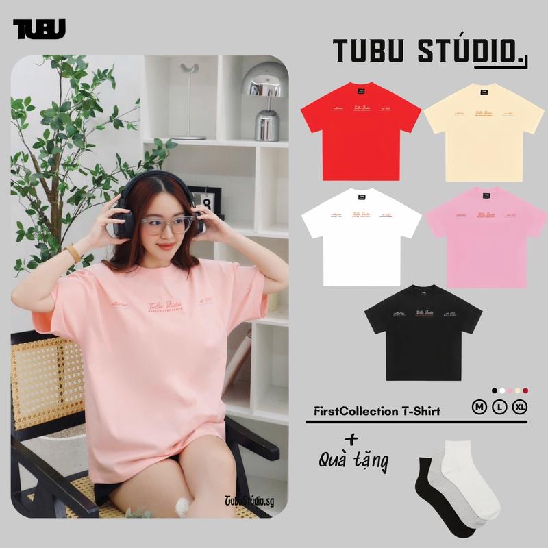 Áo Thun Form Boxy Tubu Stúdio - FirstCollection T-Shirt - 100% - TikTok ...