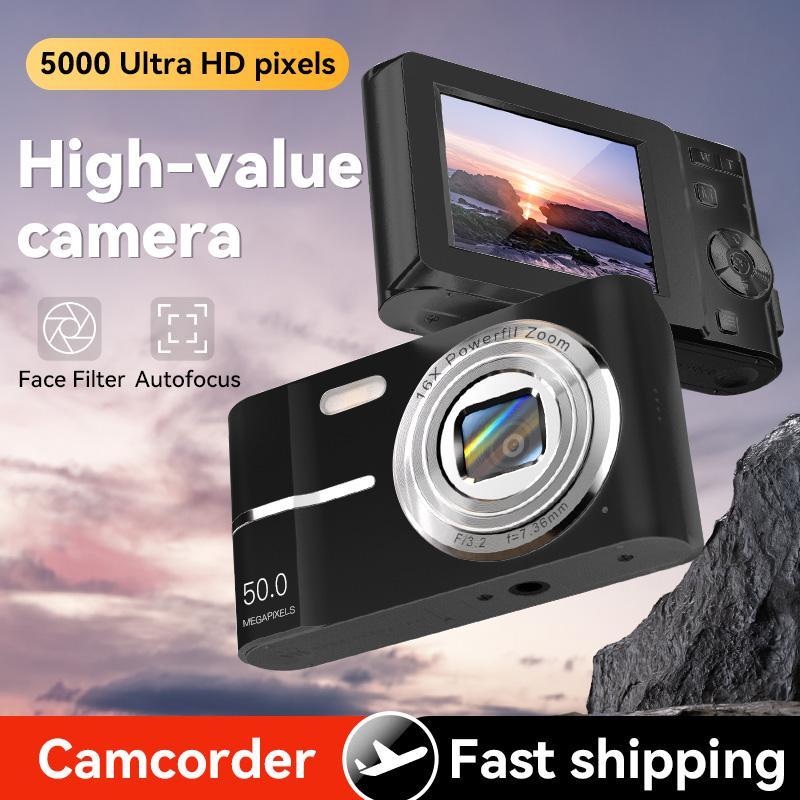 [Free SD card & Card reader]covey tec digicam,50M Ultra 4K Digital ...