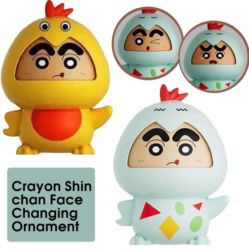 Crayon Shin-chan Face Changing Doll Desktop Ornament Birthda - TikTok ...