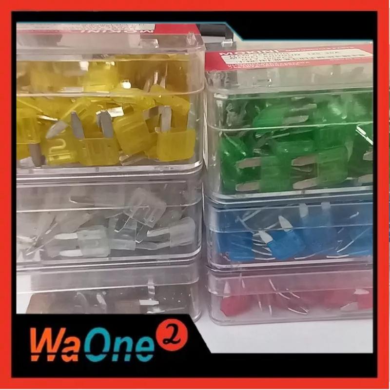 Satu Box Sikring Tancap Mini Isi 100 pcs Sekring Kecil Fuse Blade Mini ...