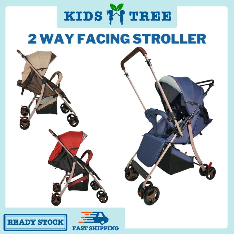 READY STOCK 2 Way Facing Stroller Reversible Handle Stroller - TikTok ...