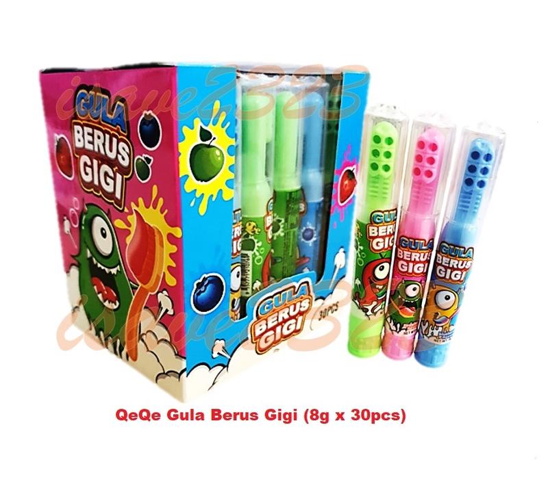[HALAL] QeQe Gula Berus Gigi (8g x 30pcs) - Fruit Flavours - TikTok ...