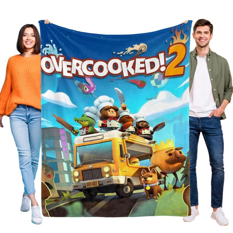 Overcooked! 2 Blanket for Kids, Soft Warm Flannel Throw Blanket ...