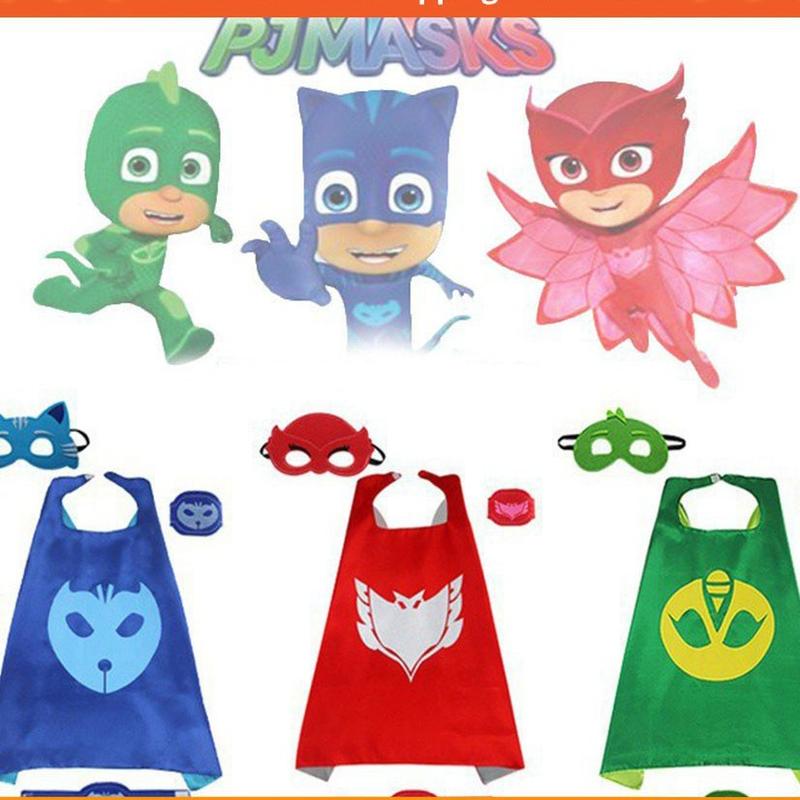 TngStore Superhero PJ Masks Costumes Costume Cape Masks Set Cosplay ...