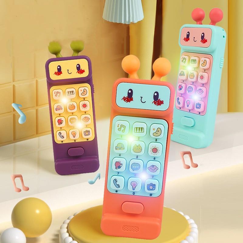 Cartoon Baby Phone Toy Music Phone Sleep Toy Children's Simulation ...