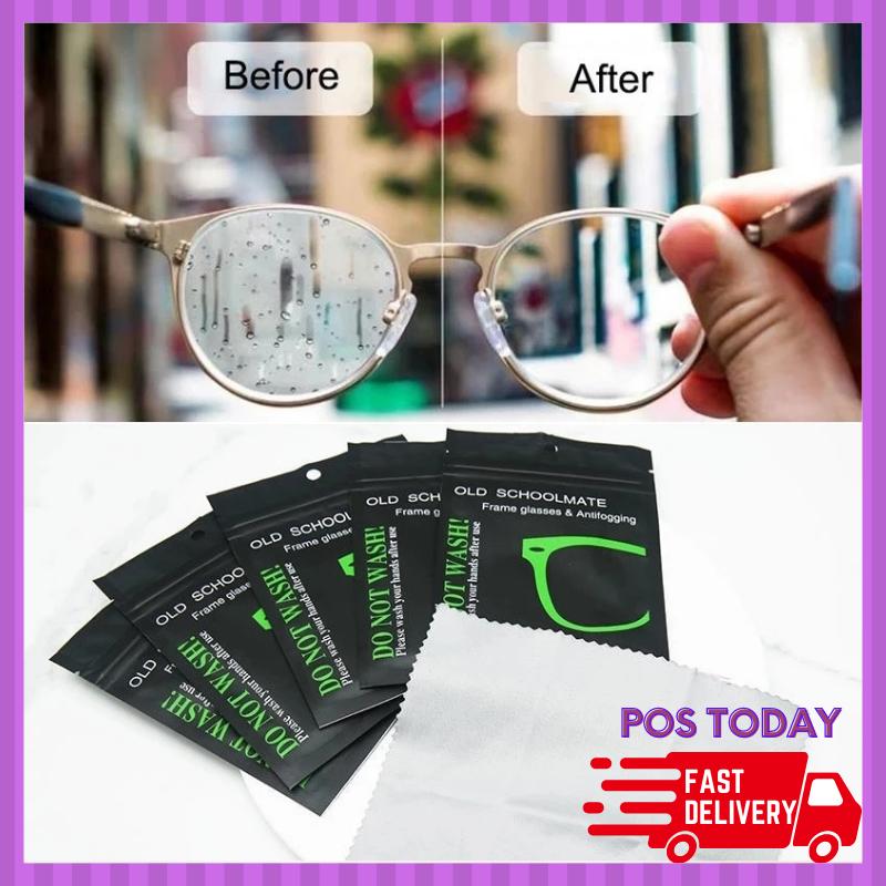 (READY STOCK) Anti-Fog Eyeglasses Lens Cleaning Cloths Microfiber ...