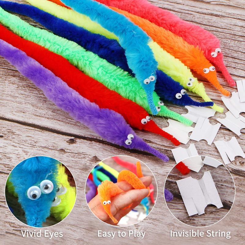6pcs Cool Stuff Fuzzy Worm Magic Toys Wizard Strange Child Magic ...