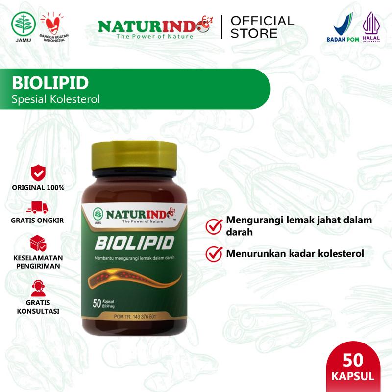 NATURINDO FIT - Herbal BIOLIPID Ampuh Mengurangi Kadar Kolesterol ...