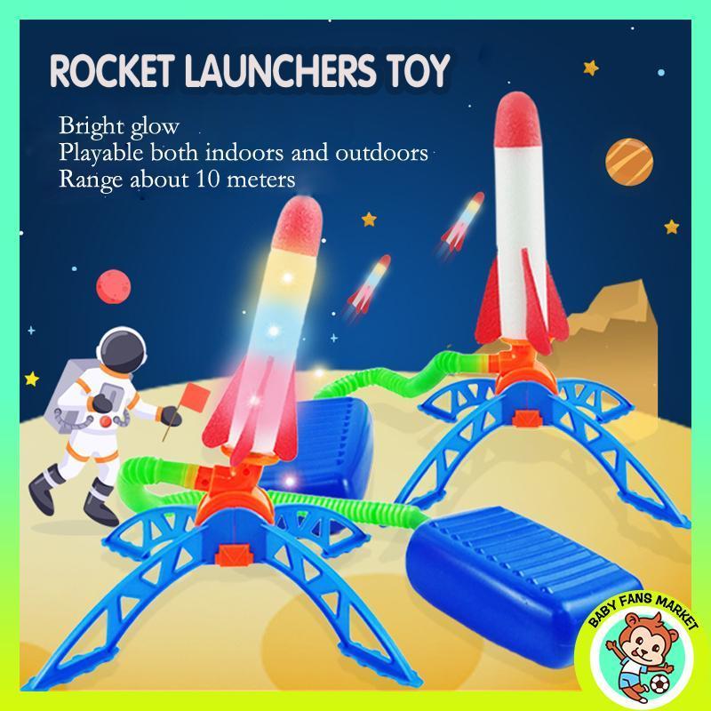 【Hantar Cepat】 Rocket Toys For Kid Air Rocket Foot Pump Launcher ...