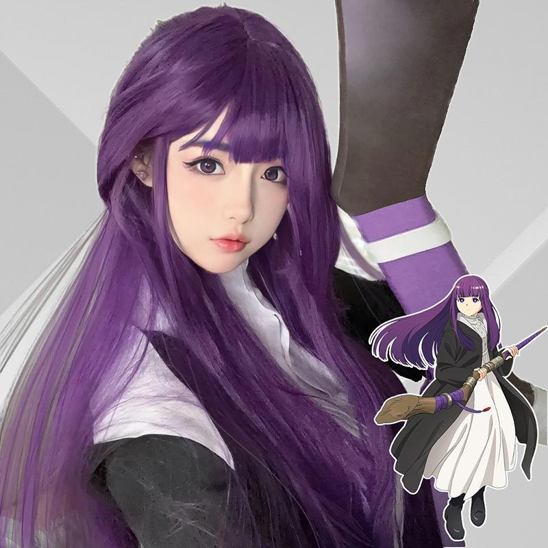 Fu Lillian Feilun Cos Wig Two-Dimensional Animation Purple Long ...