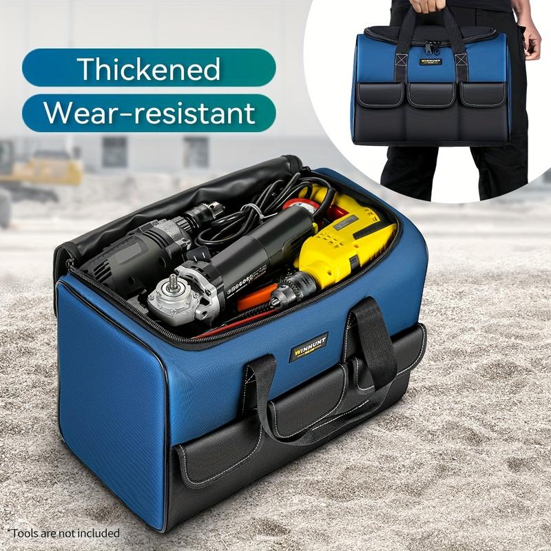 WINHUNT Heavy Duty Tool Bag - Men's Durable Multi-Pocket Organizer ...