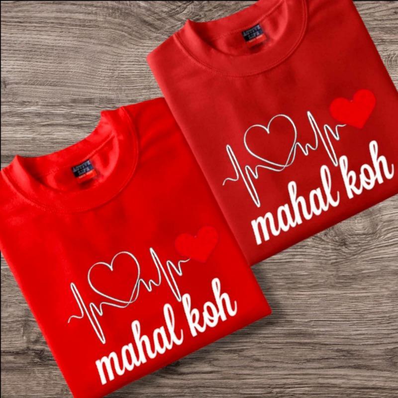 Kemeja-T Degupan Jantung, Mahal Koh, Uniseks, Dijual oleh 1 helai ...