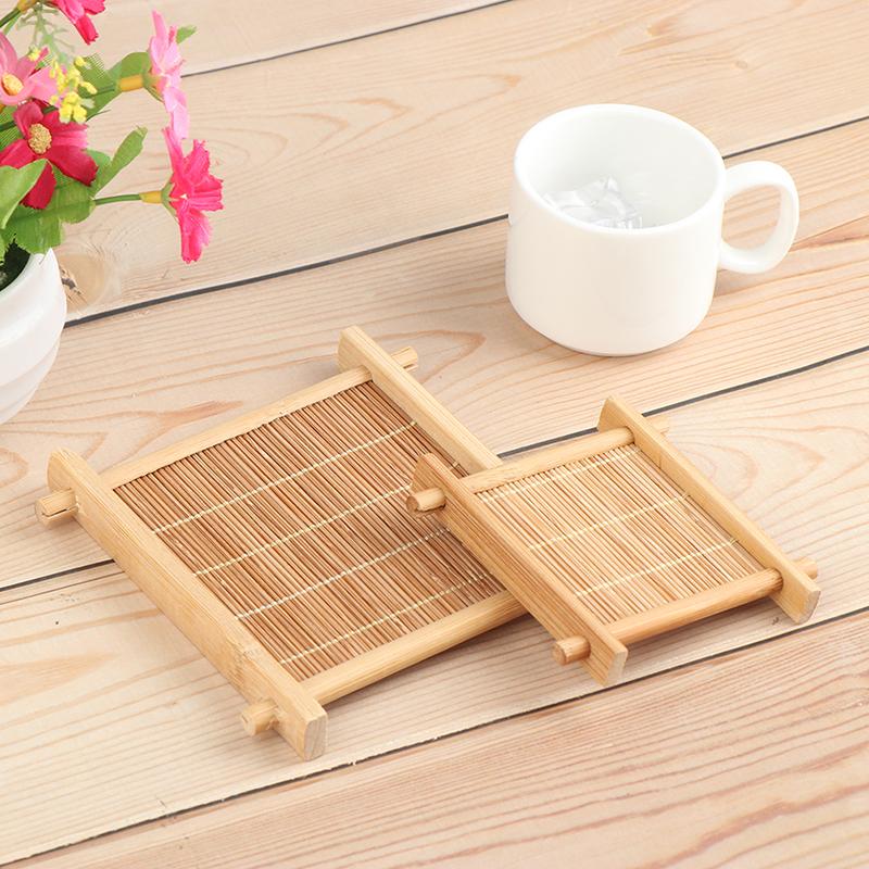 Tikar Cawan Teh Buluh, Coaster Kayu, Aksesori Dapur, Tikar Coaster ...