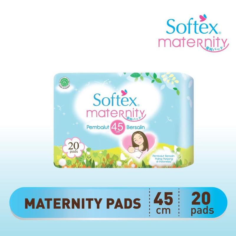 Pembalut Bersalin 45 cm Softex Maternity Pads isi 10 pads / 20 pads ...