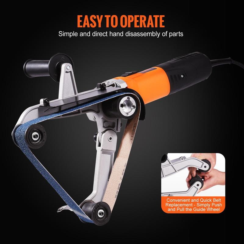 VEVOR Pipe Tube Polisher Sander, 1000W Pipe Belt Sander with - TikTok Shop