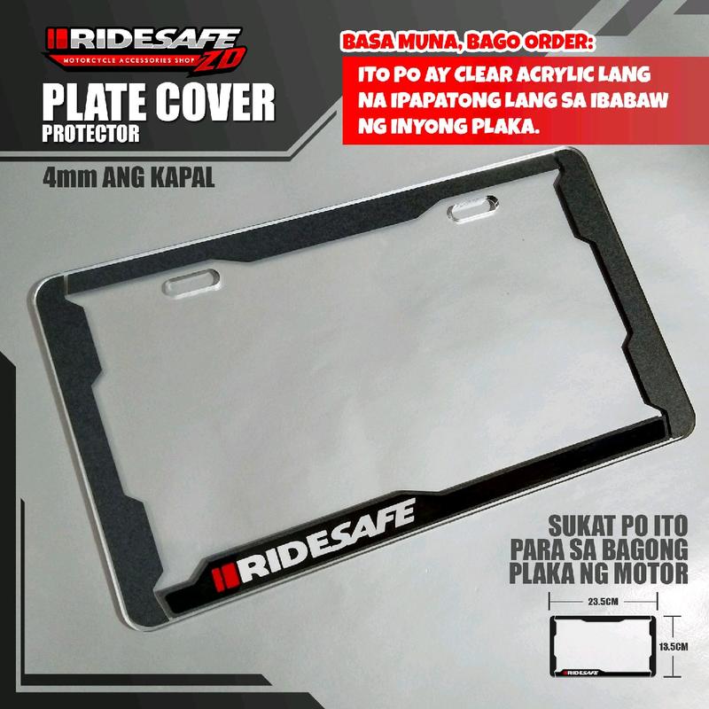 4mm ACRYLIC Plate Cover for Motorcycle Plate Number - TikTok Shop ...