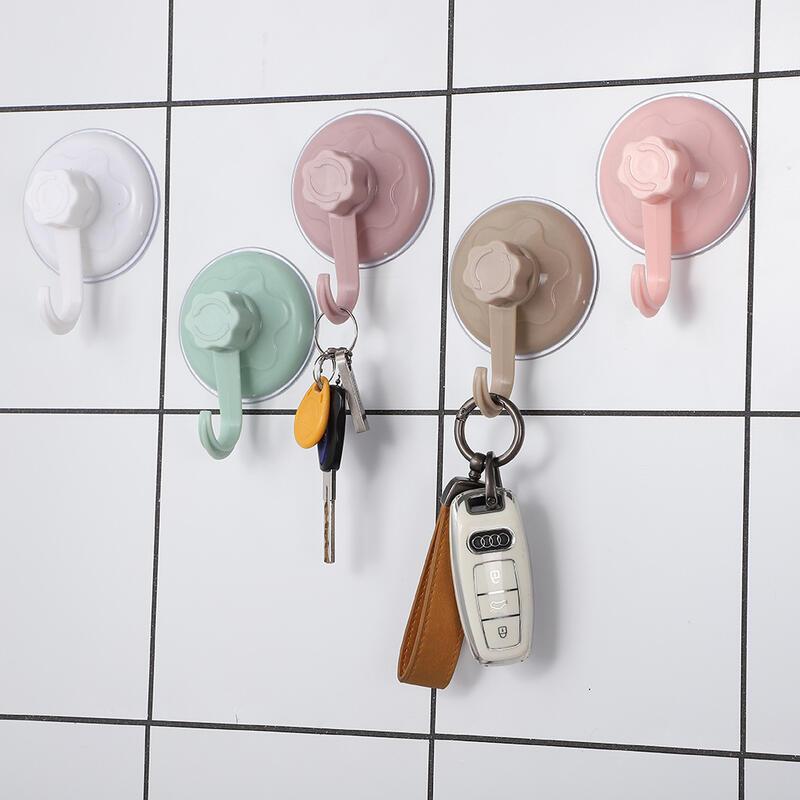 Simple solid color suction cup hook, bathroom strong vacuum hook ...