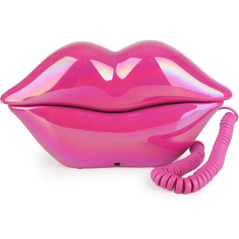 Lip Phone Cute Corded Lip Telephones Novelty Sexy Mouth Wire - TikTok Shop