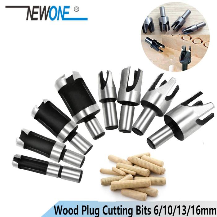 Jual Hole Wood Punch Plug Cutter 6-16mm Set 8pcs Mata Bor Pembuat Dowel ...