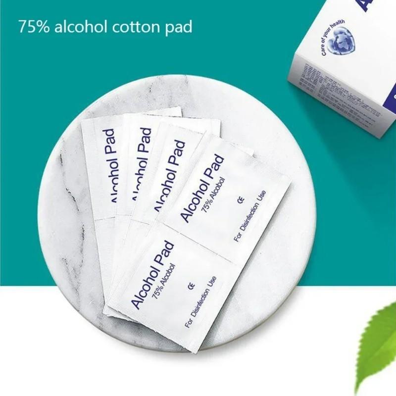 100 Pcs disposable disinfectant alcohol cotton pads - TikTok Shop ...
