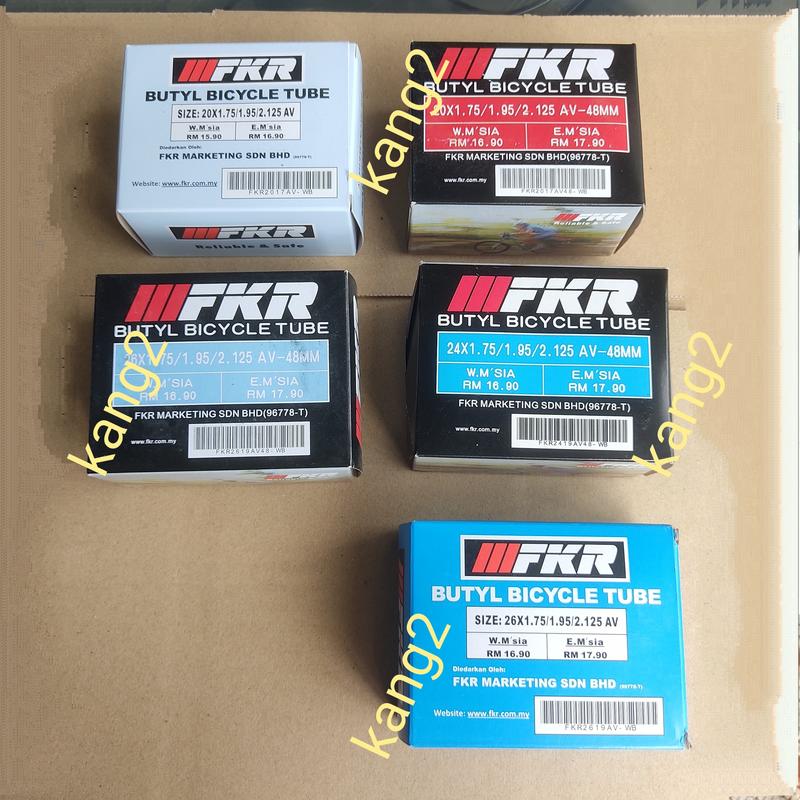Tiub dalaman basikal Bicycle Tube 16x1.75 16x1.95 16x2.125 18x1.75 ...