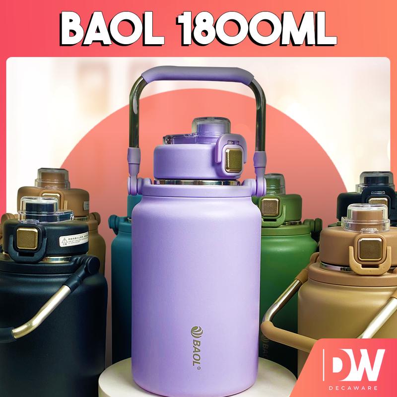 BAOL 1800ML Stainless Steel Vacuum Flask Tumbler Portable Insulated ...