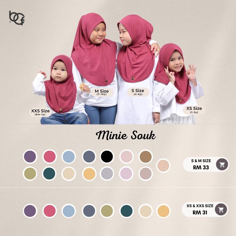 TUDUNG SOUK KIDS BYCHEFIZA - TikTok Shop Malaysia