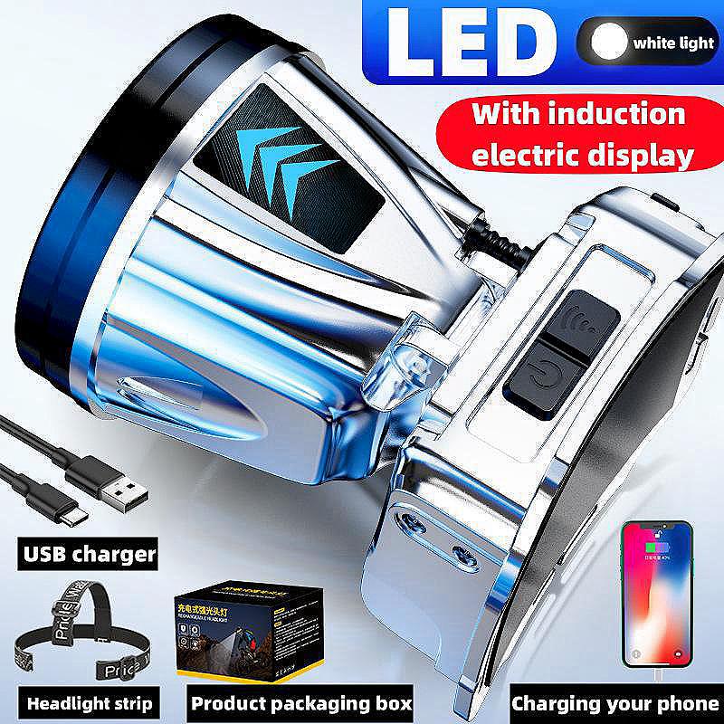 Flashlight Led Headlamps USB Rechargeable Waterproof Head Flashlight ...