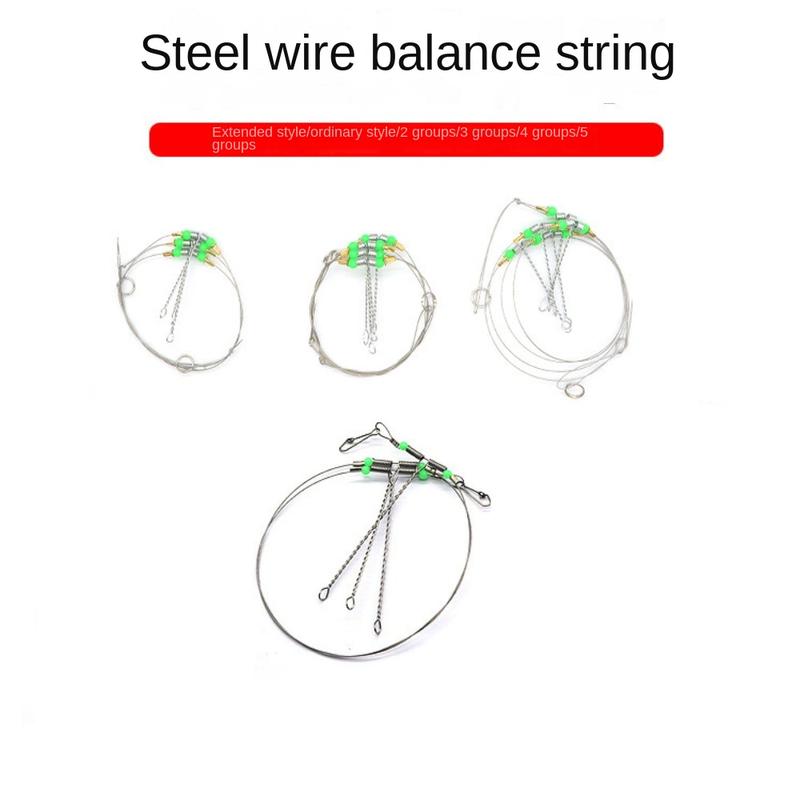 Fishing Lure Tackle Pesca Fishing Hooks Anti-Winding Swivel String ...